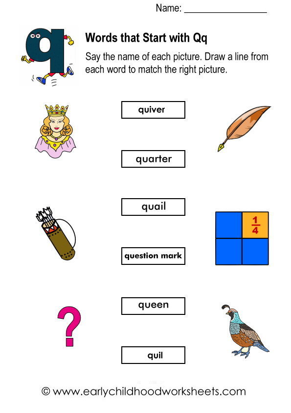 Kindergarten Words That Start With Q Amulette Kindergarten Words That Start With Q Amulette