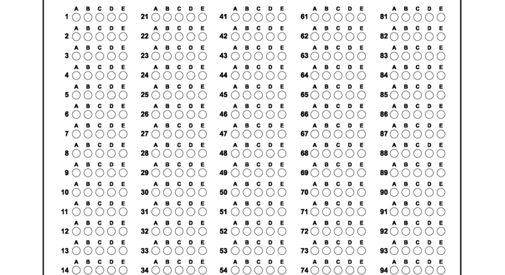 Test Bubble Sheet | amulette