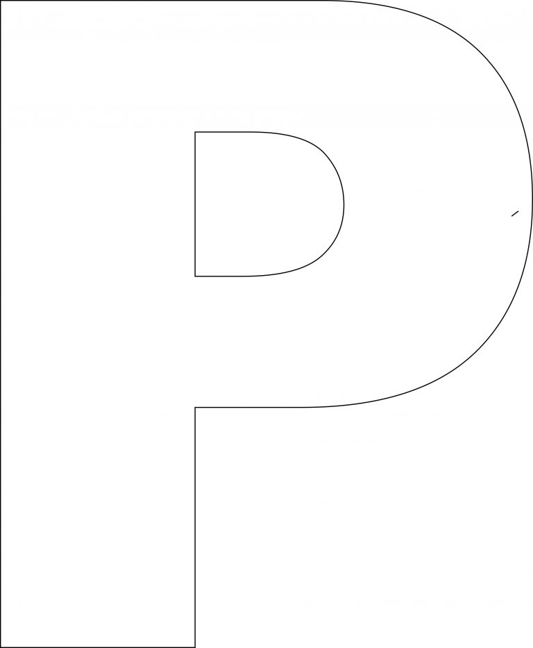 Large Letter P | amulette