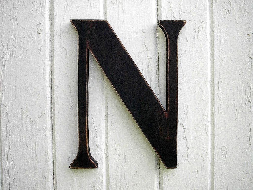 Letter N Wall Decor | amulette