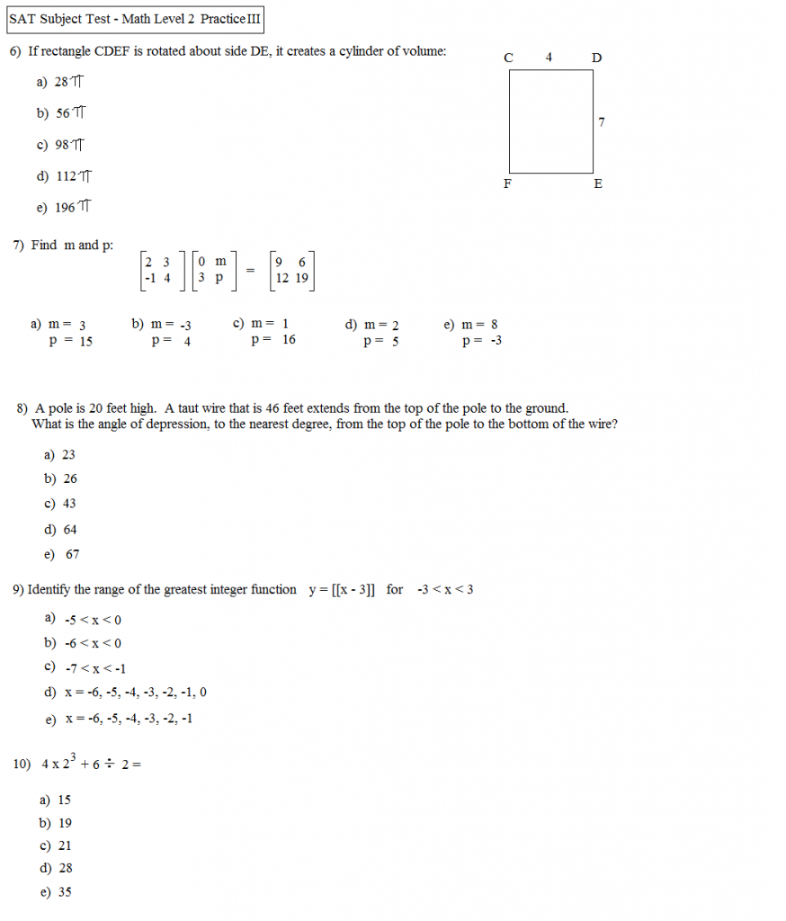 Sat Geometry Practice Pdf | amulette